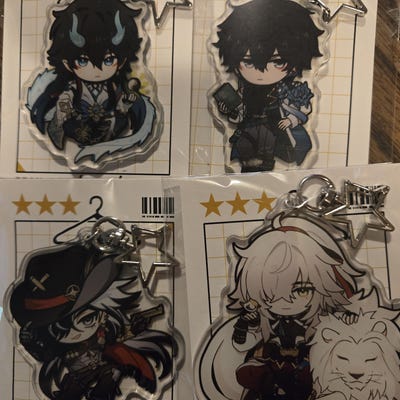 HONKAI STAR RAIL Set 5 Natasha / Welt / Himeko / Herta Chibi Keychain ...