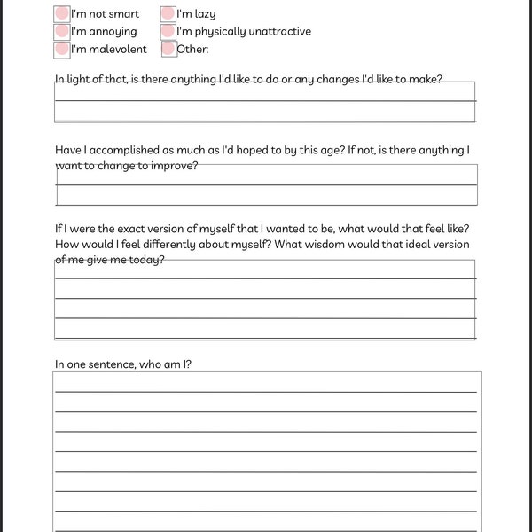 Therapy Worksheet Bundle, Psychology Resources, Inner Critic ...