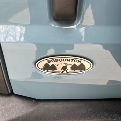 Sasquatch Ford Bronco Full or Sport Oval Emblem Badge Tailgate Door ...