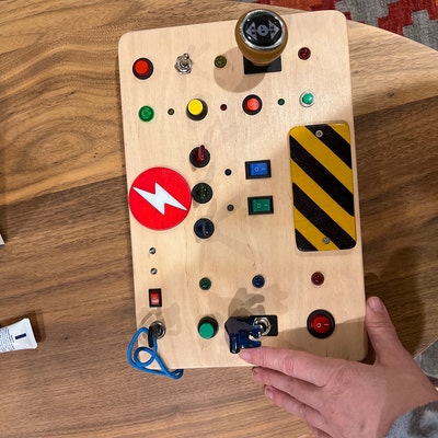 LED Light Switch Board for Toddler Electronic Busy Board for Travel ...