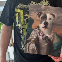 Custom Princess Pet Portrait, Royal Dog Portrait, Gift for Dog Lover ...