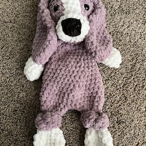 Puppy Snuggler Crochet Pattern. Dog Knotted Lovey Crochet Pattern ...