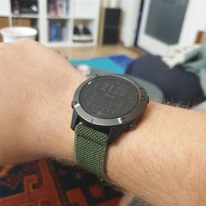 Multicolor Nylon Fabric Smart Watch Band Sport Fitness Quick on Loop ...