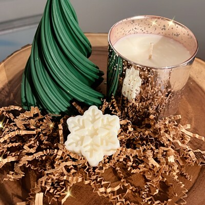 Large Container Candle L Valentine's Day Gift L Frosted Candle L ...