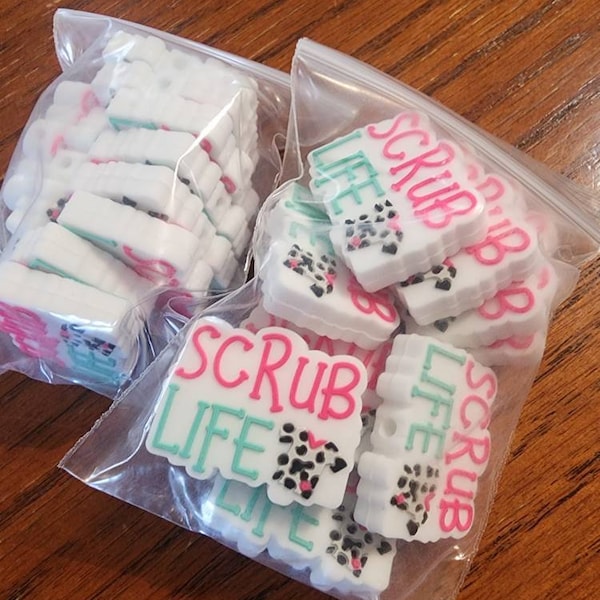 Scrub Life Focal Silicone Beads, Medical Nurse Beads - Etsy
