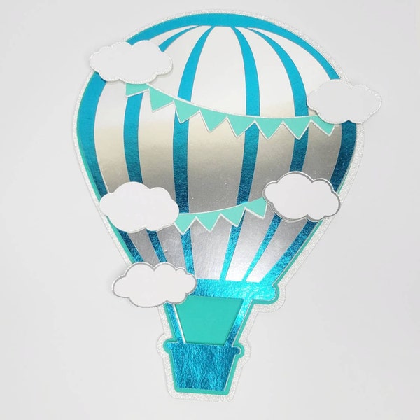 Hot Air Balloon Cake Topper SVG Cut File - Hot Air Balloon SVG ...