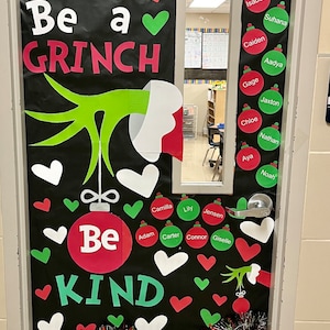 Holiday Decor Classroom Bulletin Board Kindness Themed Door Set ...