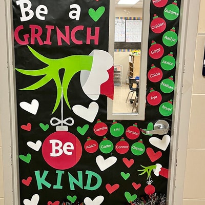 Holiday Decor Classroom Bulletin Board Kindness Themed Door Set ...