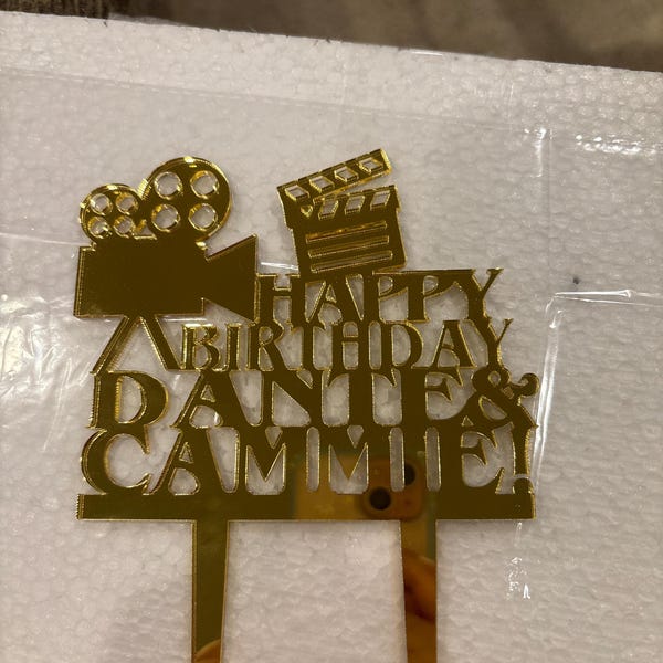 Movie Camera Cake Topper,movie Wedding Cake Topper,hollywood Wedding ...