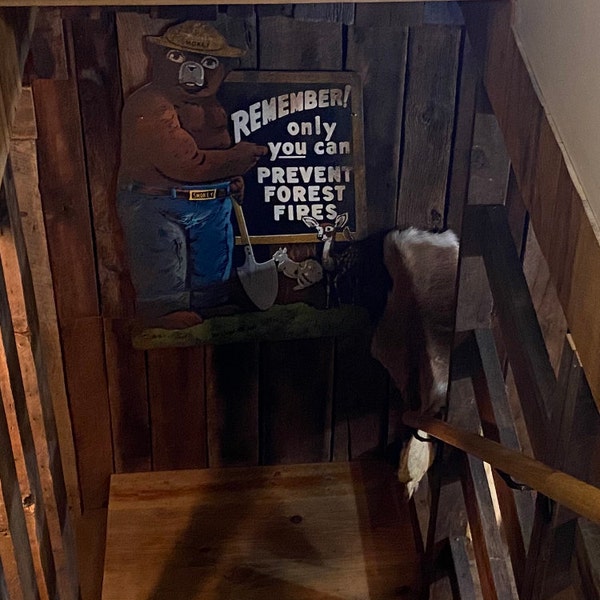 SMOKEY THE BEAR Vintage Faux Metal Sign - Etsy