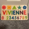 Name Puzzle, Christmas Gift for Baby Girl, Wooden Toy, Personalized ...