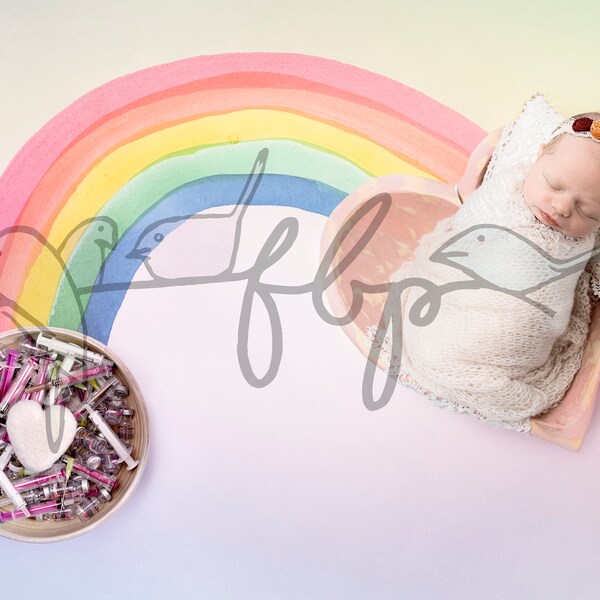 3 Digital Newborn Backdrop Digital Background Boy Girl in Vitro ...