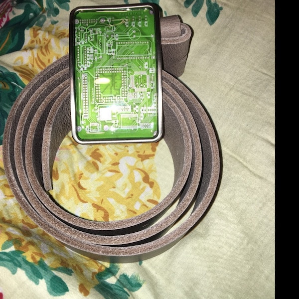 PCB Belt Buckle, Circuit Board Belt Buckle, Geekery Geek Belt Buckle ...