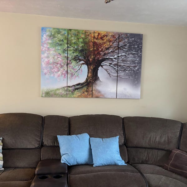 Large Forest Print Tree Branch Print Abstract Tree Tree Wall Art ...