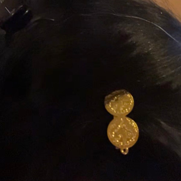 Handmade Lira Coin Hair Clip: Gold Plated Barrette - Etsy