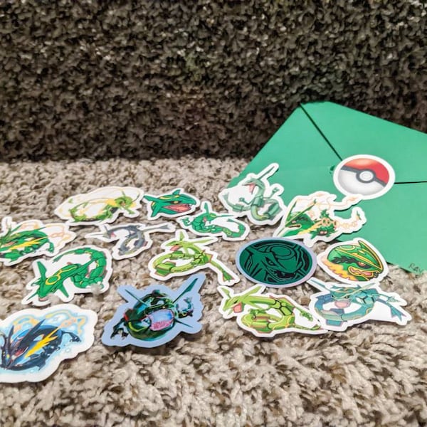 Rayquaza Sticker Set - Etsy