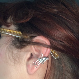 Octopus Ear Cuff Sterling Silver Octopus Ear Wrap Octopus Jewelry ...