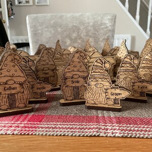 Christmas Personalised Gonk Decorations Place Names - Etsy UK