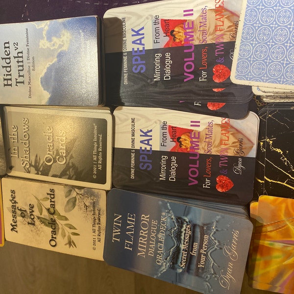 Wood Tarot Card Box, Carved Wood Oracle Deck Box, Twin Flame Tarot Card ...