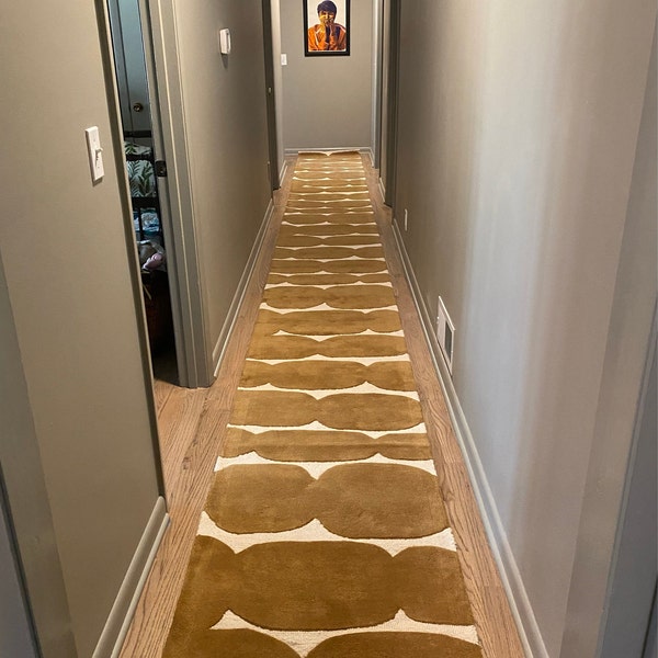 Exclusive Luxury Modern Geometric Runner Rug,hand Tufted Rug.beautiful ...