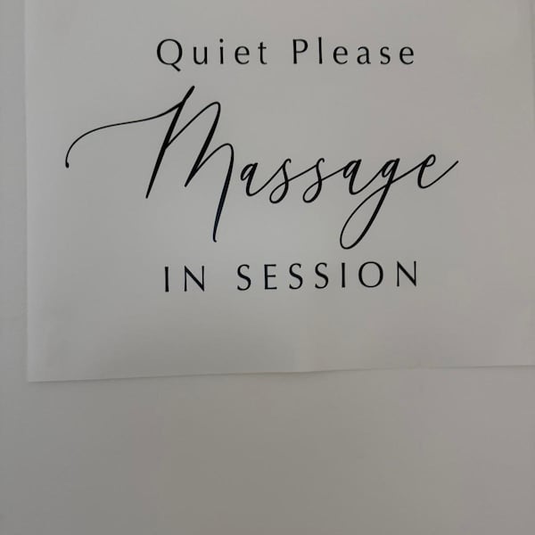 Printable Quiet Sign, Soft Voices Please Therapy Sessions in Progress ...
