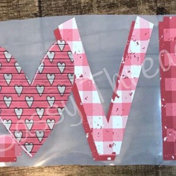 Valentine Digital Paper, Valentine Plaid Digital Paper, Love Digital ...