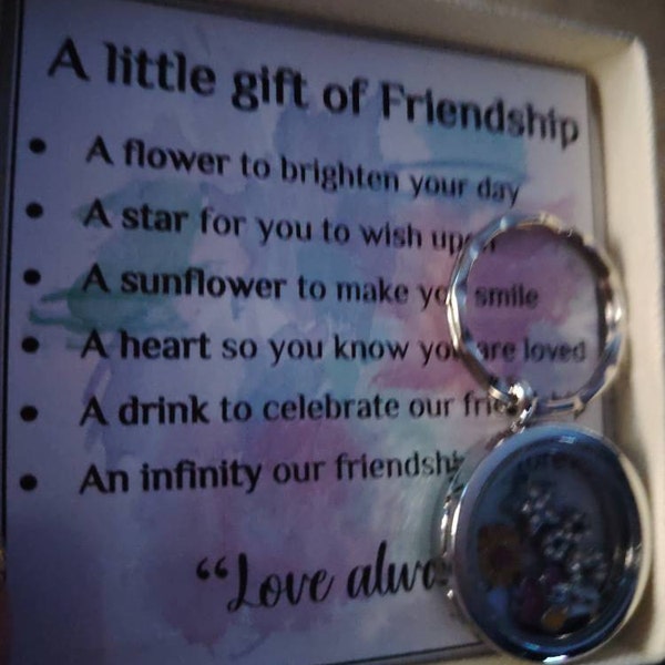 Friendship Gift, Gift for Friend, Long Distance, Missing You,a Little ...