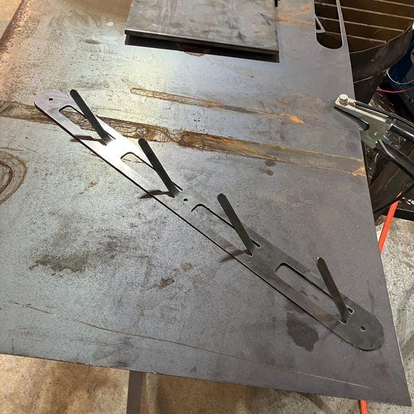 Classic 6x6 Post T Bracket Cut File - Timber Frame DXF Plasma File Tee ...