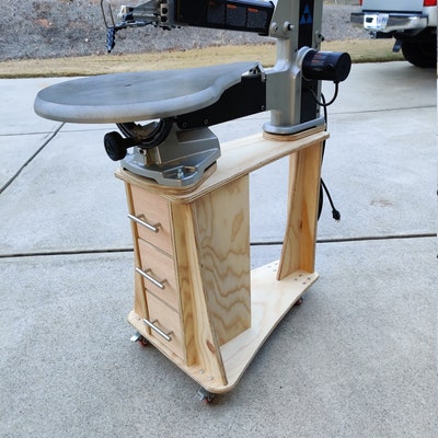 Scroll Saw Stand Woodworking Plans - Etsy