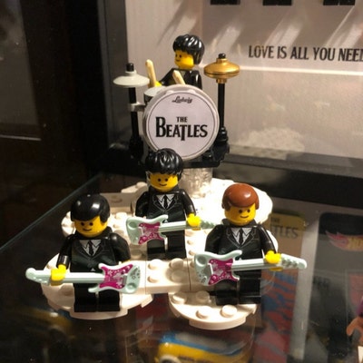 The Beatles 100% Genuine Lego Minifigures and Pieces Band on Stage With ...