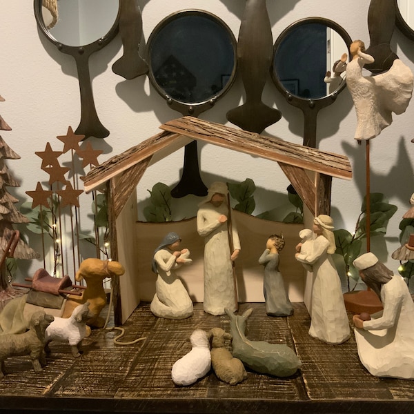 Nativity Stable, Manger, Creche, Set, Scene, and Barn Compatible With ...