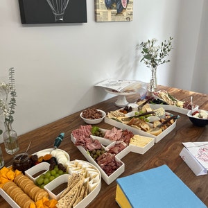 Fillable Letters Numbers Trays for Charcuteries Candies Sweets - Etsy