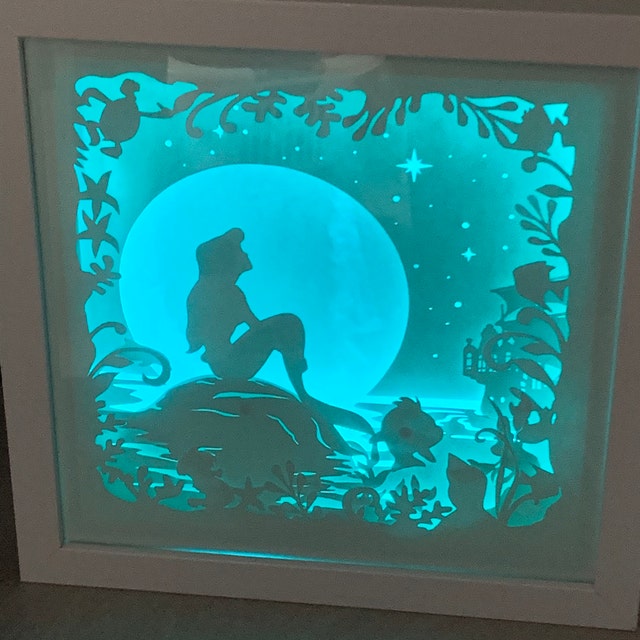 Paper cut light box template by PaperLightBoxDesign on Etsy