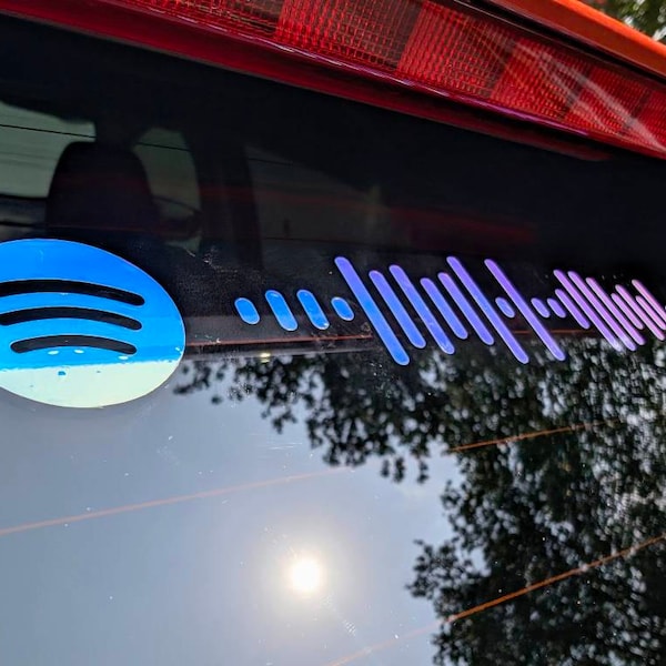 Custom Spotify Song Code Vinyl Decal - Song Code Sticker - Music Code ...