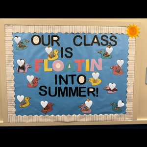 Summer Bulletin Board O-fish-ally Summer Bulletin Board Digital ...