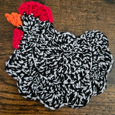 Pattern Crochet Chicken Coaster Pattern Crochet Pattern Crochet Chicken ...