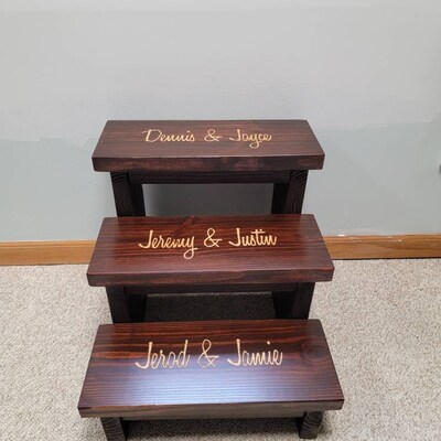 Three Step Stool Extra Large Step Stool - Etsy