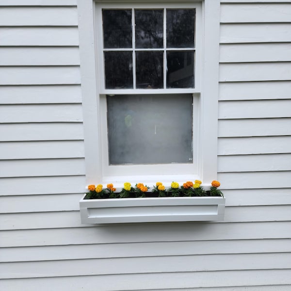 Cottage Style Cedar Window Box Planter for Flowers & Herbs ...