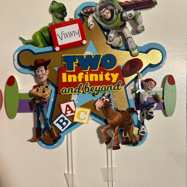 Toy Story Cake Topper Two Infinity and Beyond Cake Topper - Etsy