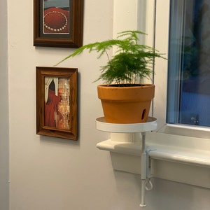 Windowsill Clamp Tray for Indoor Plants, Plant Decor, More Space for ...