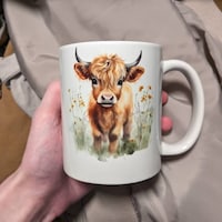 Cow Mug Highland Cow Mug, Personalized Cow Cup Cow Coffee Mug, Cow Gift ...