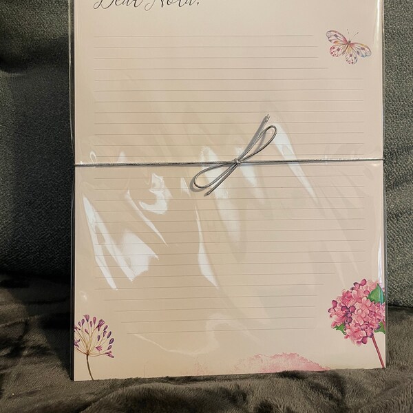 Personalized Writing Pad - Floral Stationery - Custom Notepad ...