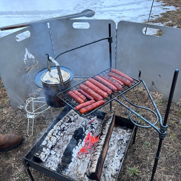 Pocket Fire Anchor. Bushcraft. Camping. Outdoor Cooking. Rucksack ...