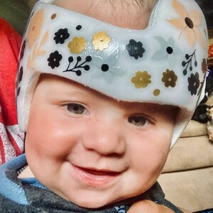 Doc Band Decals Neutral Floral Cranial Band Decals Cranial - Etsy