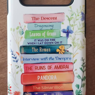 Personalized Favorite Book Phone Case, Custom Bookshelf Dark Academia ...