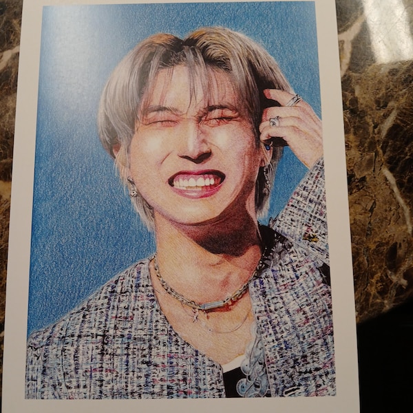 HAN (stray Kids) Drawing A4 Print - Etsy