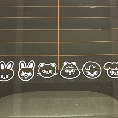 BT21 Decal Set BTS Bangtan Holographic or Purple Glitter Vinyl Decal ...