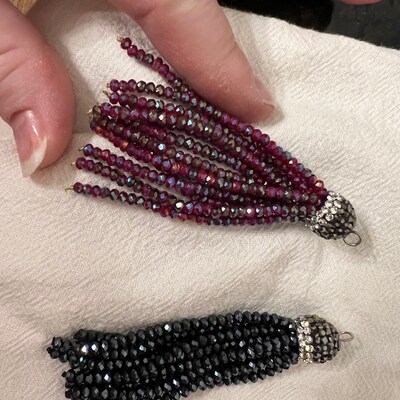 23 Colors, Crystal Tassels, Beaded Tassels, Bead Tassels Jewelry ...