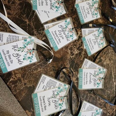 Personalised School LEAVERS PARTY Invitation Lanyard Card Class of 2024 ...