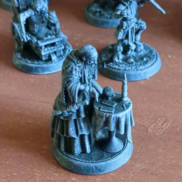 Corrupted Dwarf 3D Printed Resin Miniature 4K Statue, Hand-painted ...